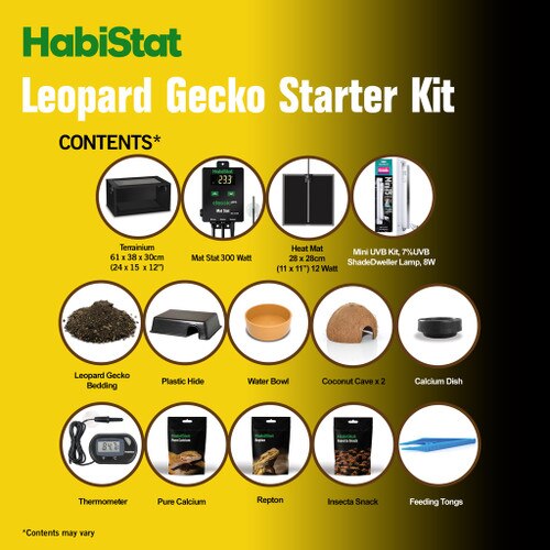 HabiStat Black Leopard Gecko Starter Kit | Monkfield Reptile